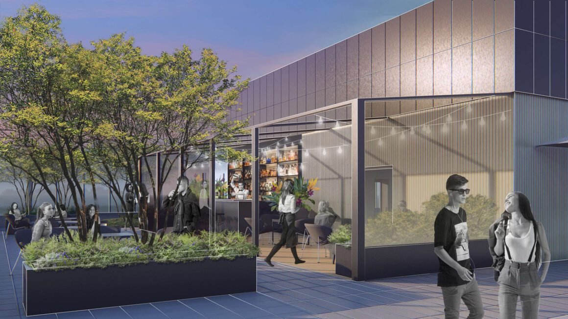 Rooftop of Residential Complex 'Tetris Hall' | illustrarch