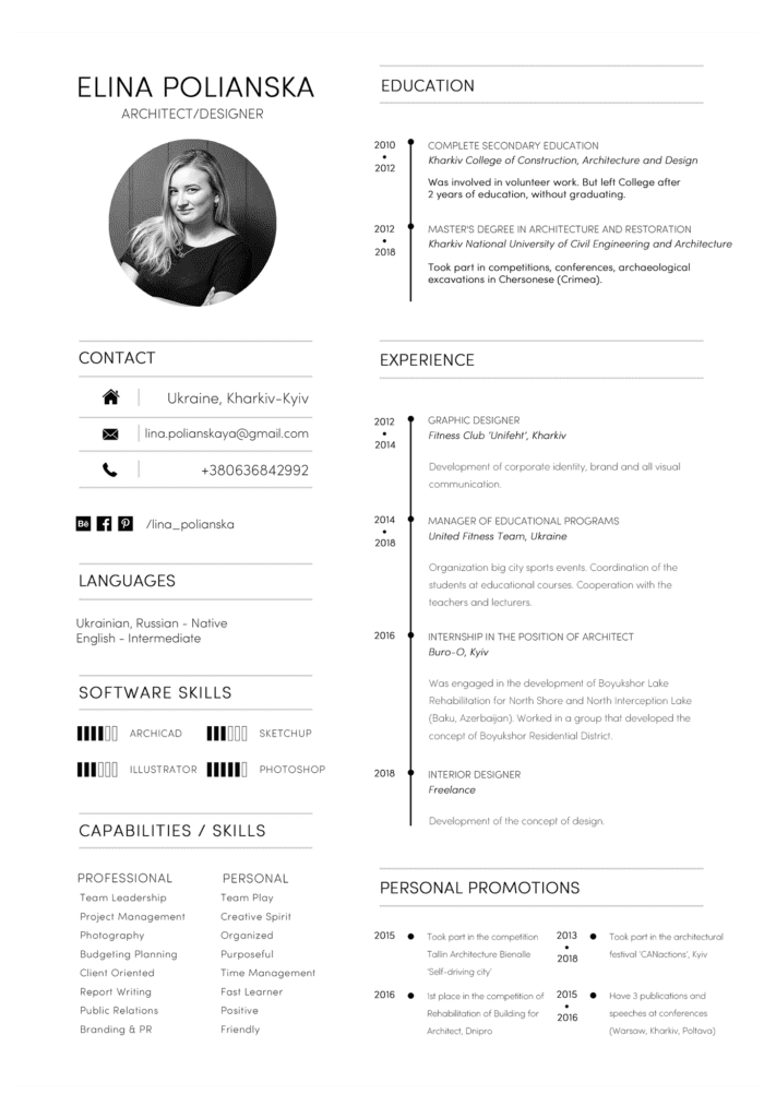 Portfolio Design for Undergraduate Students | illustrarch