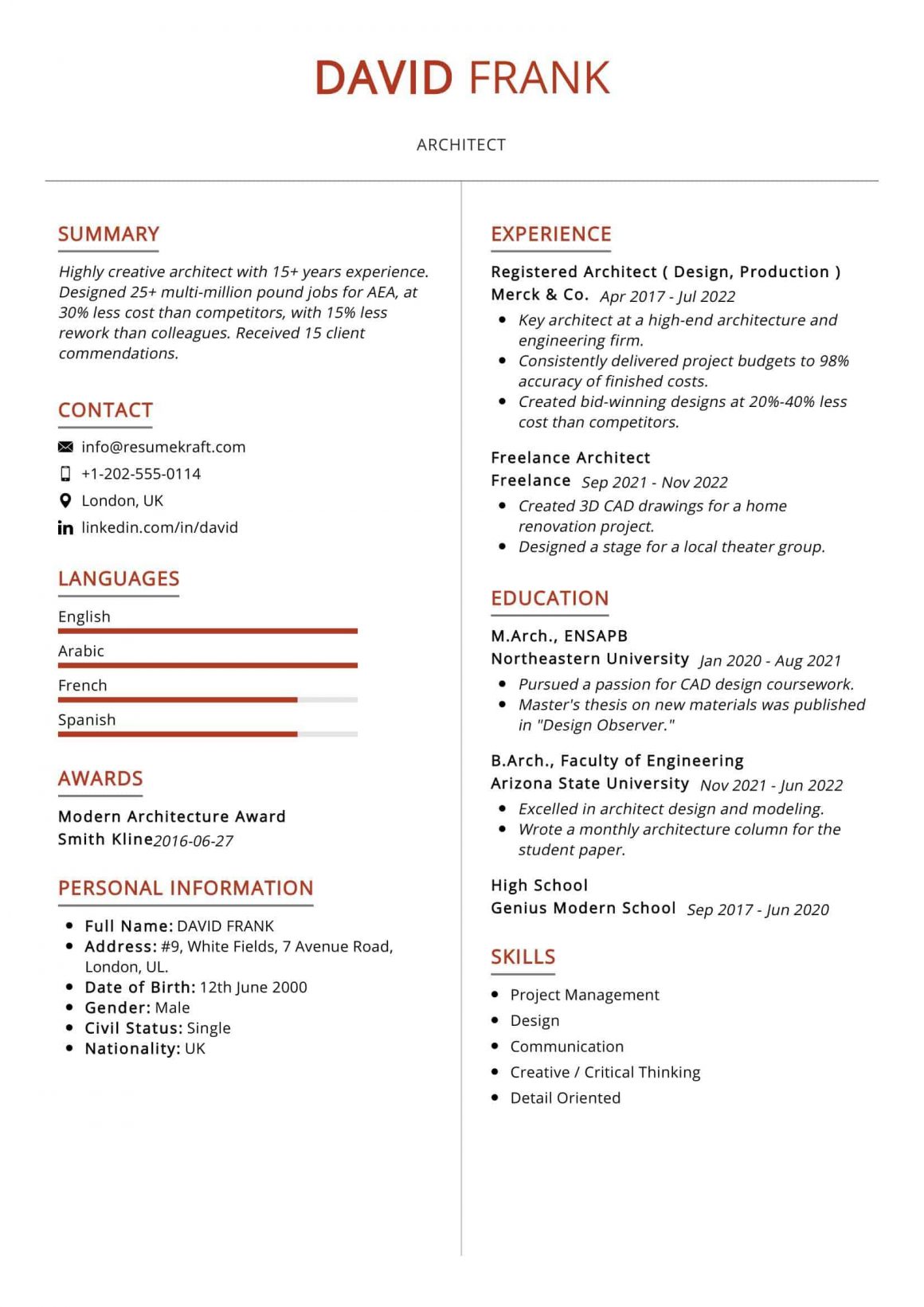 How to Build Best Architectural CV? | illustrarch