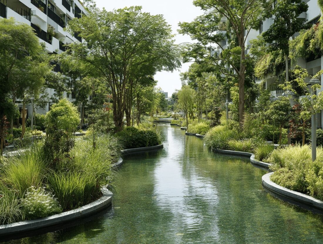 Achieving the Balance of Green and Blue in Urban Design for Sustainable ...