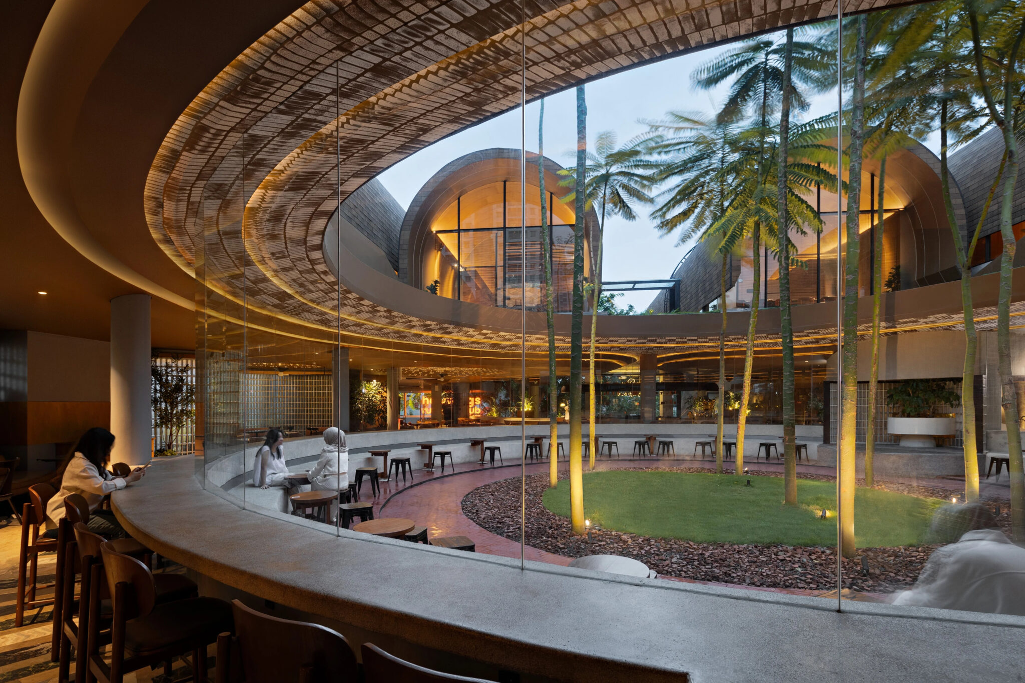 Shelters on Slope: A Sunken Garden Prototype in Jakarta | illustrarch