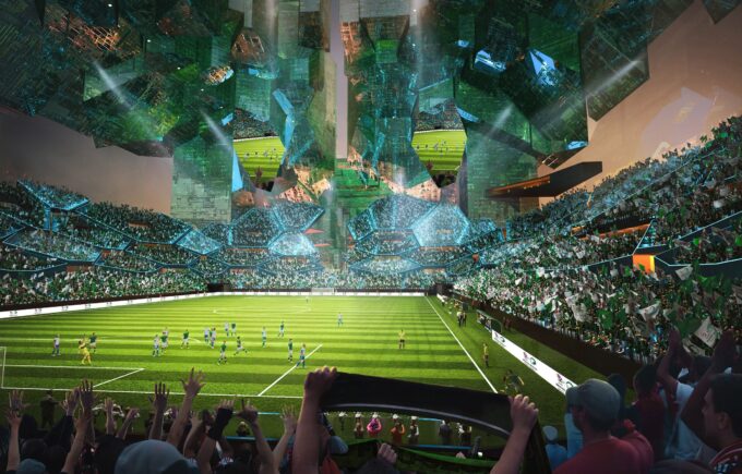 NEOM: A Sky Stadium for the 2034 World Cup | illustrarch