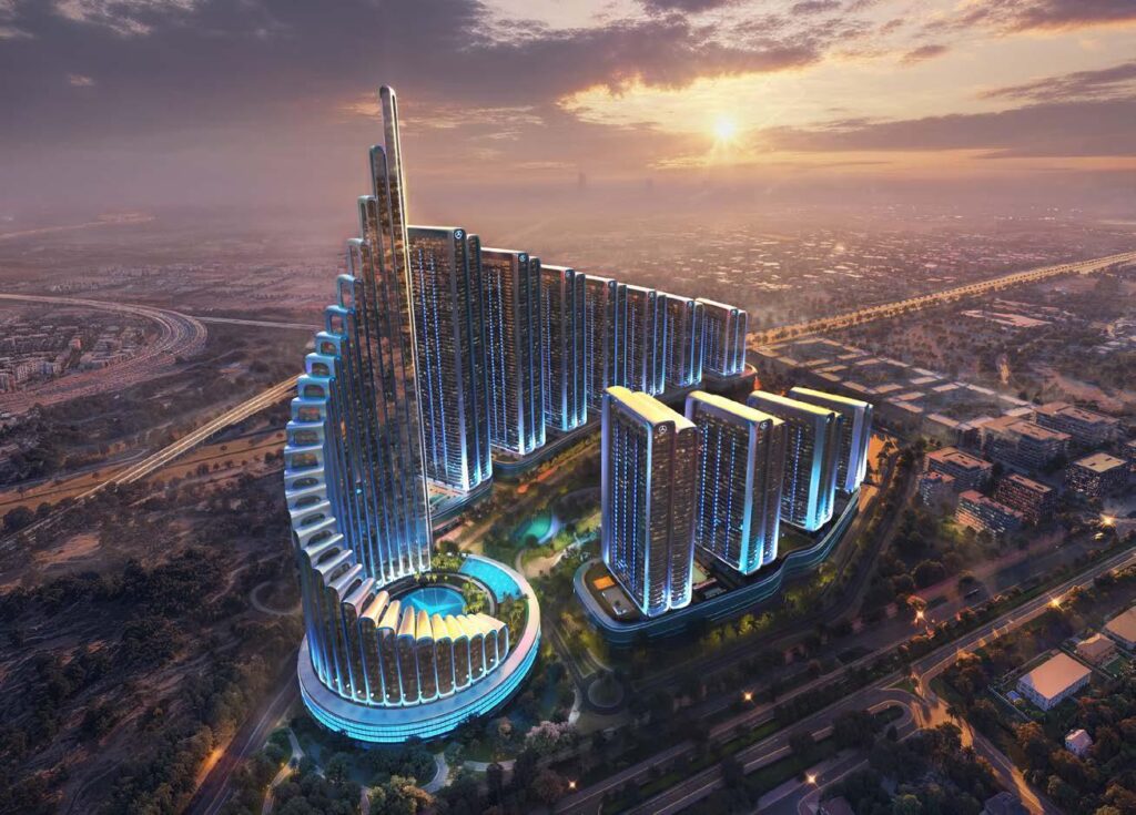 mercedes benz places binghatti | illustrarch