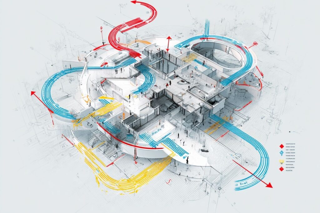 Circulation Flow Diagrams: How to Read & Use Them in Architecture ...