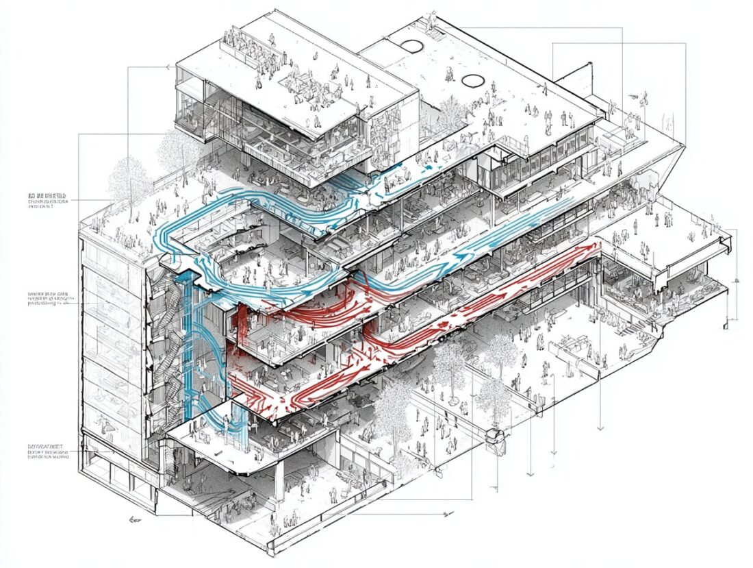 The Ultimate Guide to Circulation Diagrams in Building Design | illustrarch