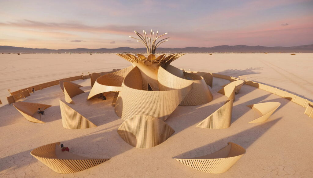 Burning Man 2026 Temple And Man Pavilion Designs Revealed Illustrarch