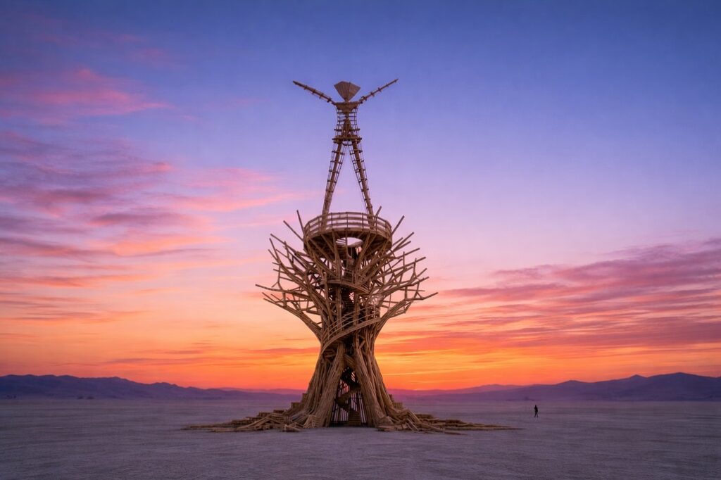 Burning Man 2026 Temple and Man Pavilion Designs Revealed | illustrarch